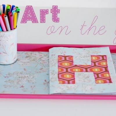 Portable Art Tray {Tutorial} – Tip Junkie