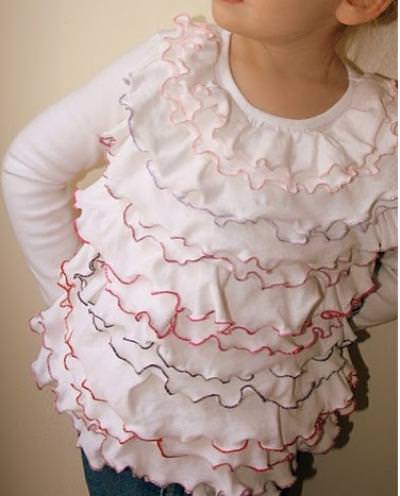 Rainbow Ruffled Shirt Tutorial – Tip Junkie