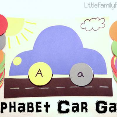 Alphabet Car Game Activity – Tip Junkie