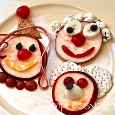 Circus Clown Fruit for Kids {Lunch Food} – Tip Junkie