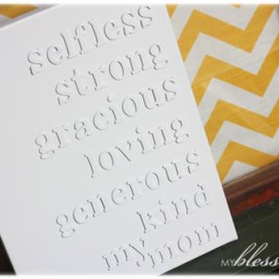 DIY Canvas Word Art for Mom {Craft} – Tip Junkie