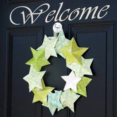 3D Star Cardstock Wreath {Crafts With Paper} – Tip Junkie