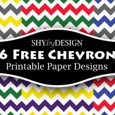 6 Multi-Colored Chevron Papers {Digifree} – Tip Junkie