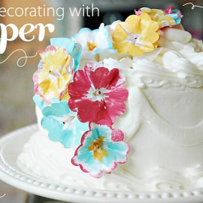 Cake Decorating with Paper {Centerpiece Idea} – Tip Junkie