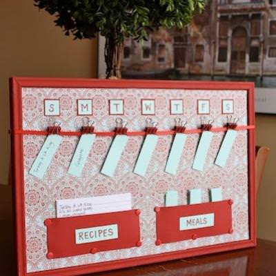 Meal Planner Menu Board {Craft Ideas} – Tip Junkie