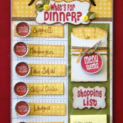 Menu Planner {Paper Craft Ideas} – Tip Junkie
