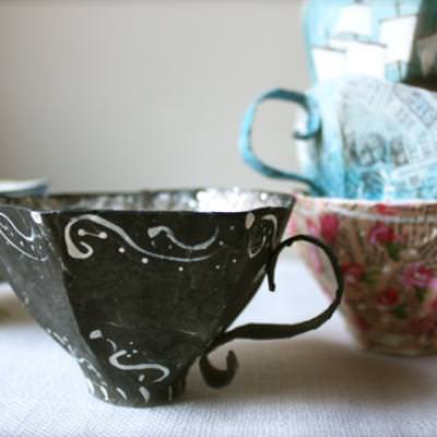 Paper Mache Teacup Pattern {Paper Craft Ideas} – Tip Junkie