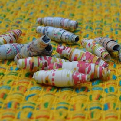 Paper Map Beads {Craft Ideas} – Tip Junkie