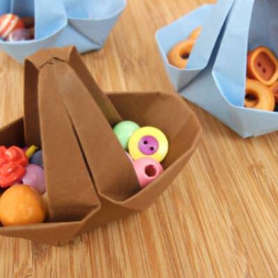 Wide Origami Basket {Origami} – Tip Junkie