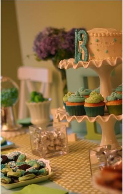 Blue and Green Dessert Buffet – Tip Junkie