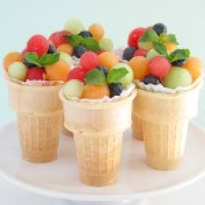 Fruit Salad Cones – Tip Junkie