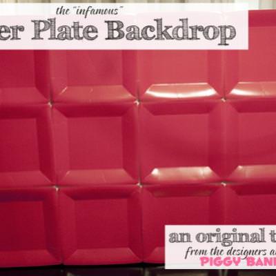 Paper Plate Backdrop {tutorial} – Tip Junkie