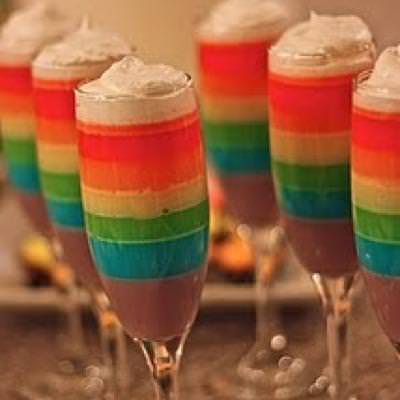 Rainbow Party Pudding {Birthday Party Food} – Tip Junkie