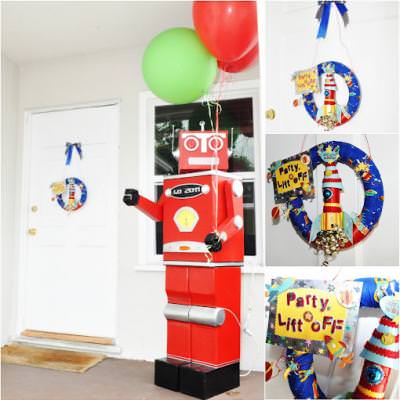 Robot and Rockets Birthday Party – Tip Junkie
