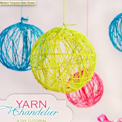Yarn Chandelier {Party Decor} – Tip Junkie