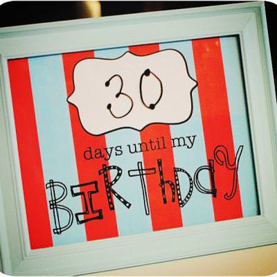 Birthday Countdown Printable – Tip Junkie