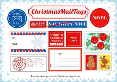 Christmas Mail Tags – Tip Junkie