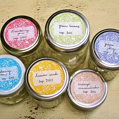 Colorful Canning Labels {Printables} – Tip Junkie