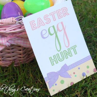 Egg Hunt Sign Free Printable – Tip Junkie