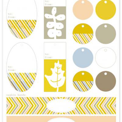 Fall Colored Printable Gift Tags {Printable Cards} – Tip Junkie