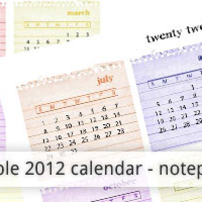Free 2012 Calendar {Printable Calendar} – Tip Junkie