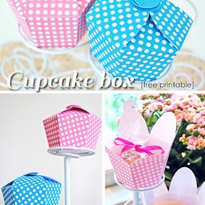 Free Printable Cupcake Gift Boxes – Tip Junkie