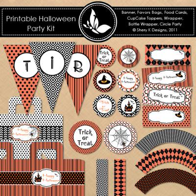 Free Printable Halloween Party Kit – Tip Junkie