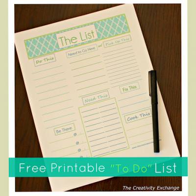 Free Printable Modern “To Do” List – Tip Junkie