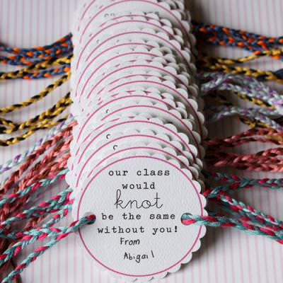 Friendship Bracelet Printable {School Class Gift} – Tip Junkie