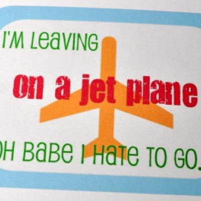 “Leaving On A Jet Plane” Notecards From Mom – Tip Junkie