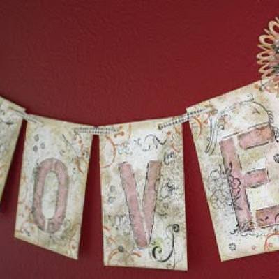 LOVE Banner Free Printable – Tip Junkie
