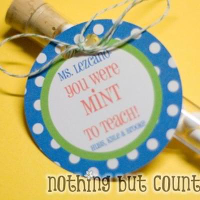 “Mint To Teach” Printable Tags – Tip Junkie
