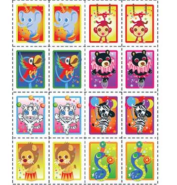 Printable Circus Memory Game – Tip Junkie