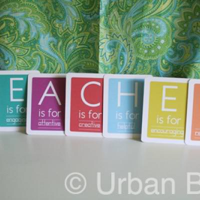 Printable Teacher Appreciation Flash Cards – Tip Junkie