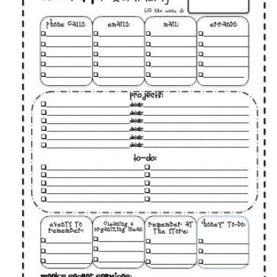 Printable Worksheets for Home Management – Tip Junkie