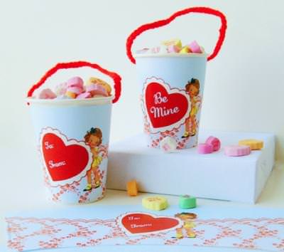 Valentines Day Paper Cups Wrappers {Free Printable} – Tip Junkie