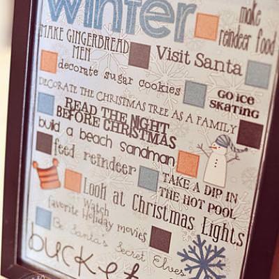 Winter Bucket List {Printable Activities for Kids} – Tip Junkie