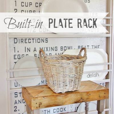 Built-In Plate Rack {Kitchen Decor} – Tip Junkie