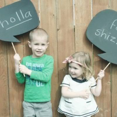 Chalkboard Word Bubbles {photo prop} – Tip Junkie