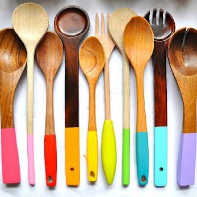 Colorful Cooking Spoon Makeover {Kitchen Accessories} – Tip Junkie