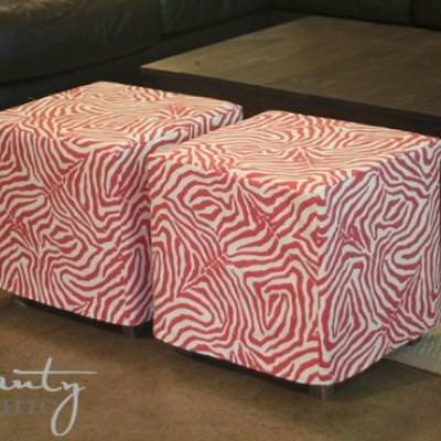 Cube Ottoman Slipcover DIY {Slipcovers} – Tip Junkie