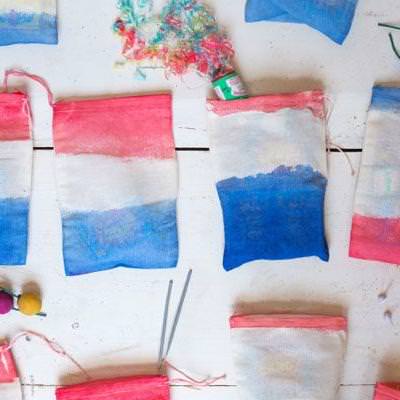 Dip Dyed Fireworks Bags {Fireworks} – Tip Junkie