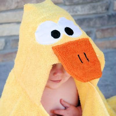 Duck Hooded Bath Towel {Kids} – Tip Junkie