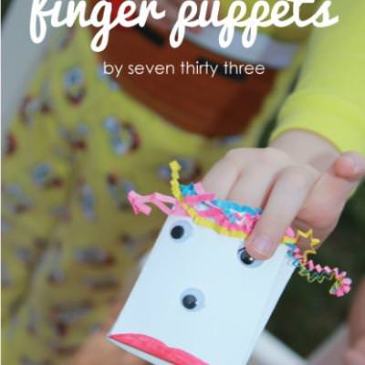 Easy Fun Finger Puppets {Imaginative} – Tip Junkie