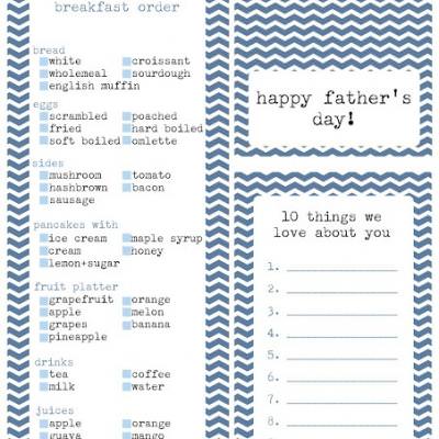 Father’s Day Breakfast Order {Father’s Day Menu} – Tip Junkie