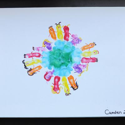 Handprints Around the World Art Project {Art} – Tip Junkie
