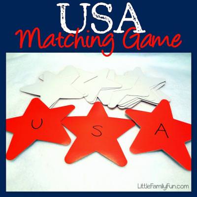 Patriotic Matching Game {Patriotic Games} – Tip Junkie