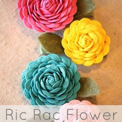 Ric Rac Flower {Accessories} – Tip Junkie