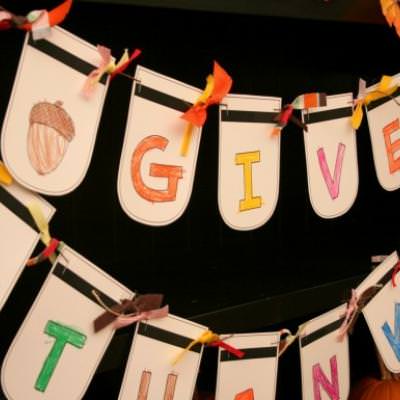 Thanksgiving Banner to Color {Thanksgiving Coloring} – Tip Junkie