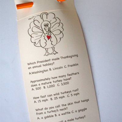 Thanksgiving Trivia Activity for The Kids {Thanksgiving Games} – Tip Junkie